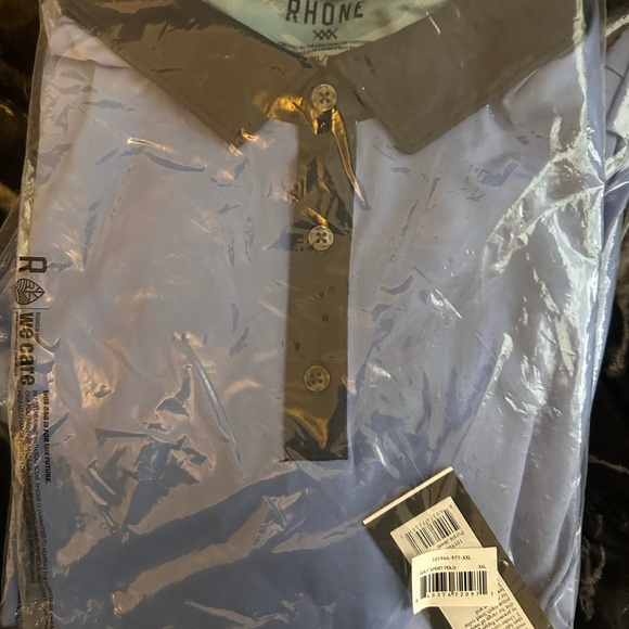 RHONE | Shirts | Rhone Mens Light Blue Golf Polo Shirt | Poshmark